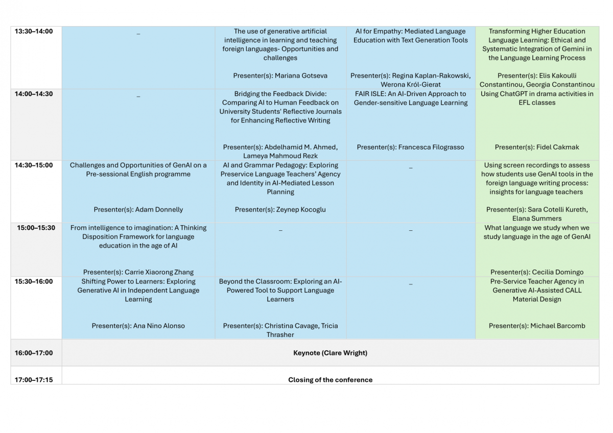 GenAI Conference @ The Open University UK - Eurocall